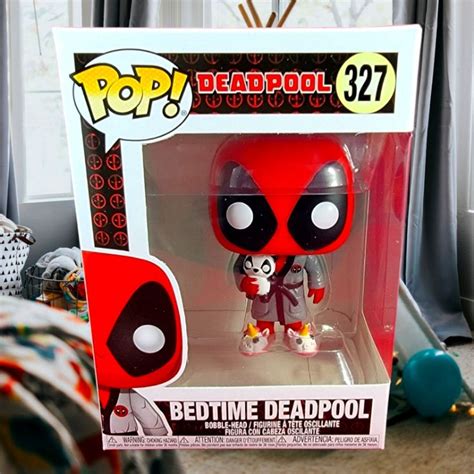 Bedtime Deadpool Funko 327 Nib With Pop Protector Deadpool Funko Pop Funko Deadpool