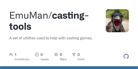 Github Emumancasting Tools A Set Of Utilities Used To Help With