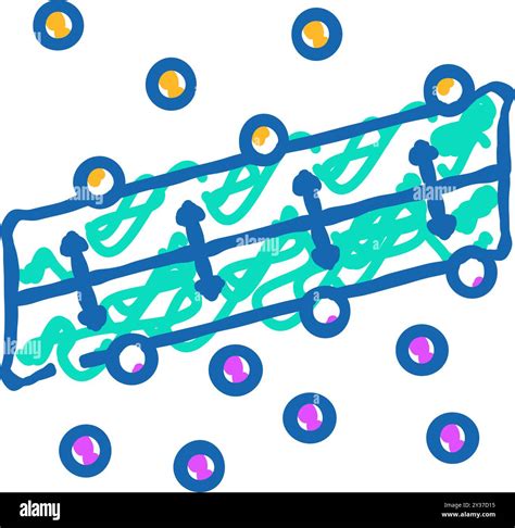Support Machine Svm Algorithm Icon Doodle Illustration Stock Vector