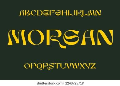 Unique Vintage Display Font Vector Stock Vector Royalty Free 2248725719 Shutterstock