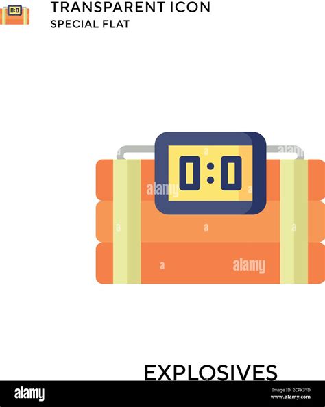 Explosives Vector Icon Flat Style Illustration Eps 10 Vector Stock