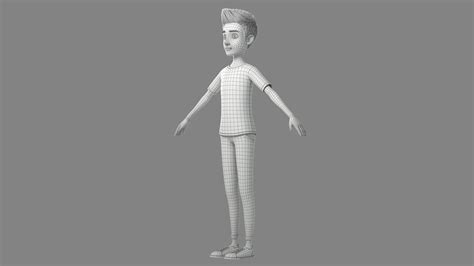 Cartoon Man Rigged 3d Model Rigged Cgtrader