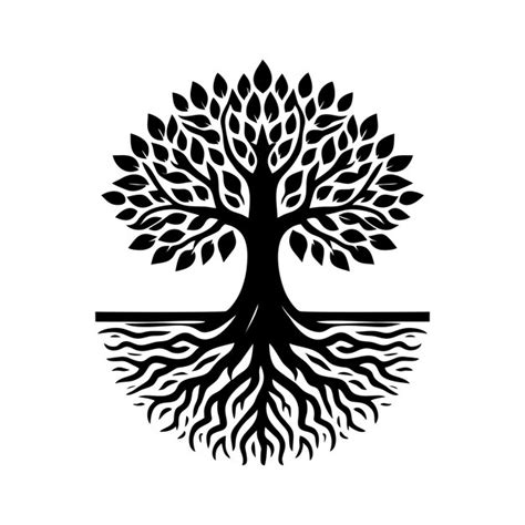 Premium Vector Vector Black Tree Logo Design Inspiration