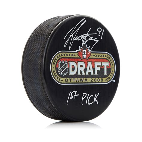 Steven Stamkos Signed 2008 Nhl Draft Puck With 1st Pick Note Nhl Auctions