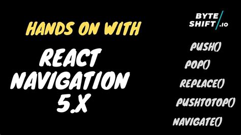 Hands On Stack Navigator Push Pop Replace Pushtotop