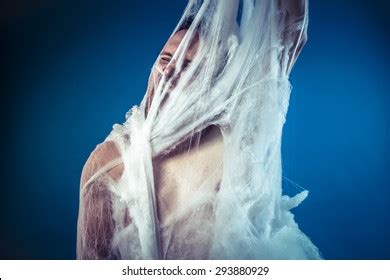 Naked Man Trapped Huge Spider Web Stock Photo 293880929 Shutterstock