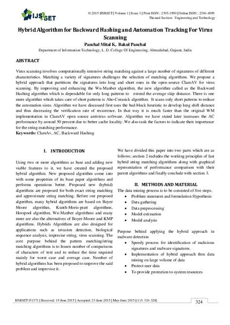 Pdf Hybrid Algorithm For Backward Hashing And Automation Tracking For