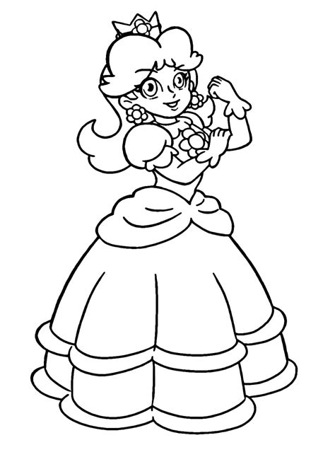 Dibujos De Princesa Daisy Para Colorear