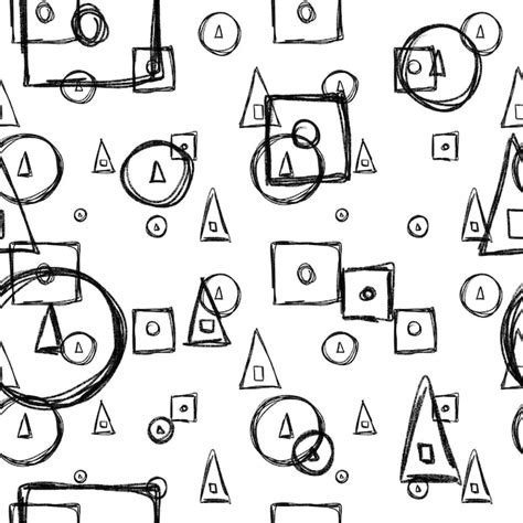 Premium Photo Triangle Circle Square Ornate Simple Seamless Pattern A