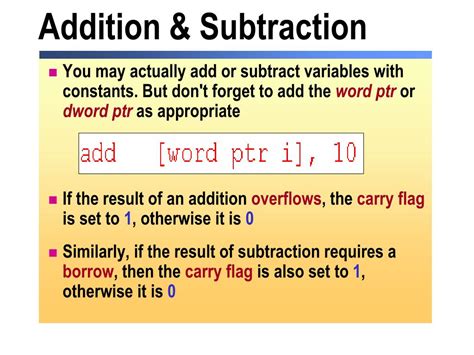 Ppt Computer Organization X86 Assembly Language Mohammad Sharaf