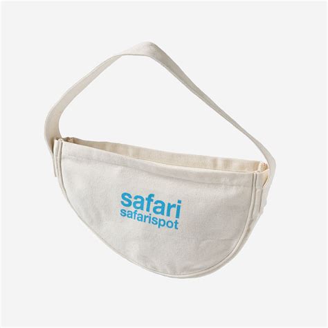 사파리스팟 숄더 미니 에코 백 블루 Safarispot Kream