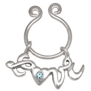 Körperschmuck Für Die Brustwarze Ohne Piercing Mit Love Design