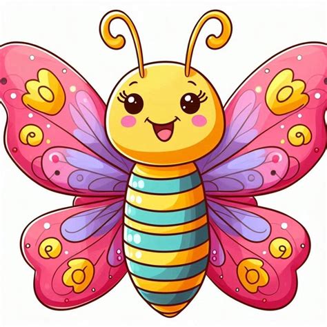 نقاشی پروانه با رنگ‌های شاد برای کودکان راهنمای آسان سوییتی بلاگ