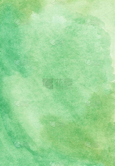水彩淡绿色背景纹理水彩画薄荷绿色背景纸上