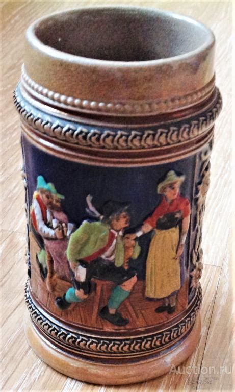 СТАРИННАЯ КРУЖКА ПИВНАЯ ТРАКТИРНАЯ МИНИАТЮРА ГЕРМАНИЯ ЭДЕЛЬВЕЙС