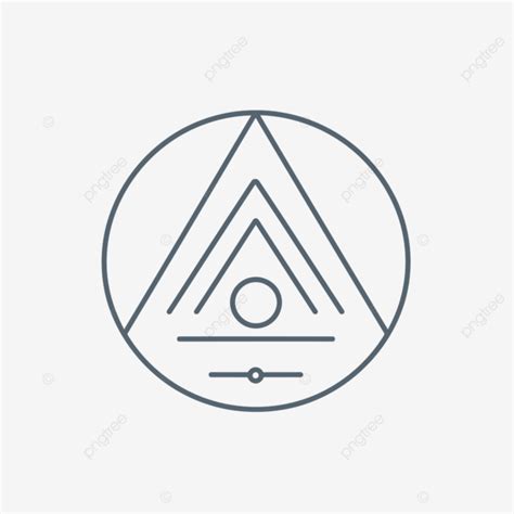 Line Symbol Icon Symbol Of Triangle In The Circle Icon Vector Lineal Icon Derivative Bold