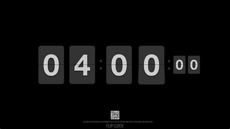 💡 4h Flip Clock Screensaver Timer Countdown 240 Minutes Youtube