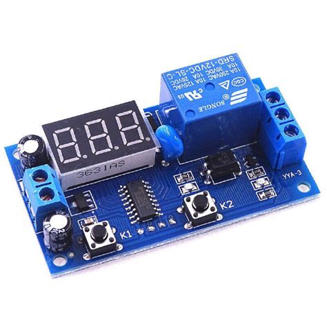 dc 12v infinite cycle delay timing timer relay on off switch loop module with led display