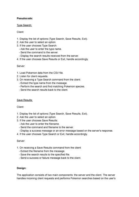 A4design Powerful Coursework Regarding Pseudocode And The Choral