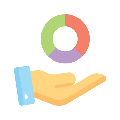 Pie Chart And Hand Representing Data Analysis And Insights