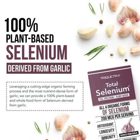 Total Selenium 200 Mcg Plant Based Selenium Triquetra™