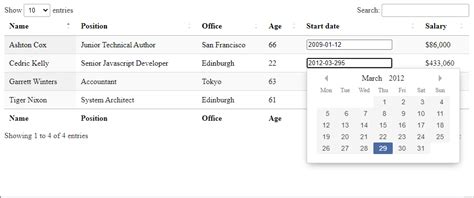 Datetimepicker Inside Datatable Microsoft Qanda