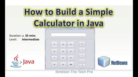 شرح عربى How To Build A Simple Calculator By Java Swing Gui طريقة تصميم