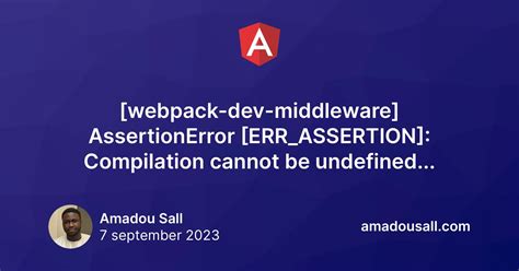 Storybook Angular Webpack Dev Middleware Assertionerror Errassertion Compilation Cannot
