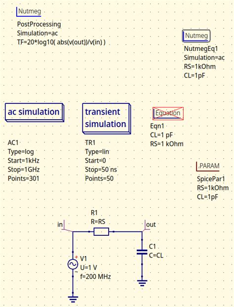 Setting Components Values To A Variable When Using Ngspice As Default