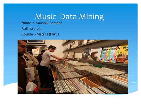 Music Data Mining Pptx Digital Audio Computer Software And Applications