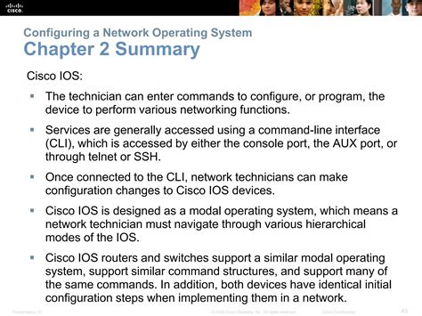 Chapter 2 Configuring A Network Operating System Pptx