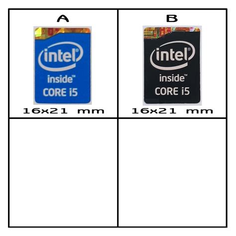 Jual Sticker Stiker Logo Intel Core I5 Gen 4 Gen 5 Original Shopee