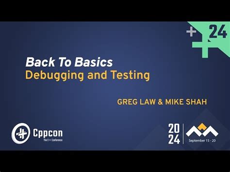 Free Video Back To Basics Debugging And Testing In C Software