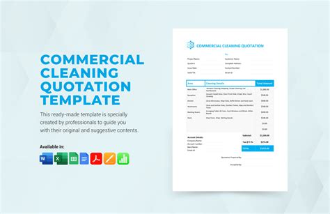 Cleaning Quotation Templates In Pdf To Download