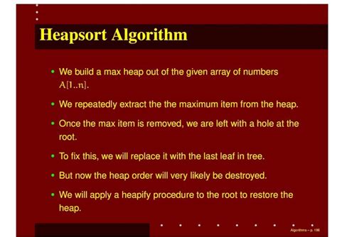 Pdf Heapsort Algorithm Virtual University Of Pakistanheapsort