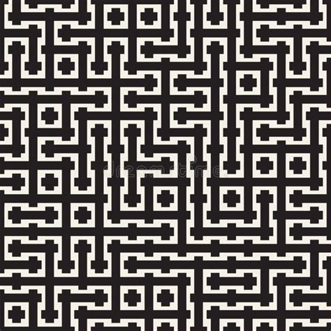 Weave Seamless Pattern Braiding Background Of Intersecting Stripes Lattice Geometric Vector