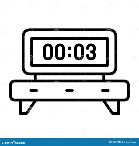 A Beautifully Design Of Digital Timer Vector Icon Stock Vector Illustration Of Timekeeper