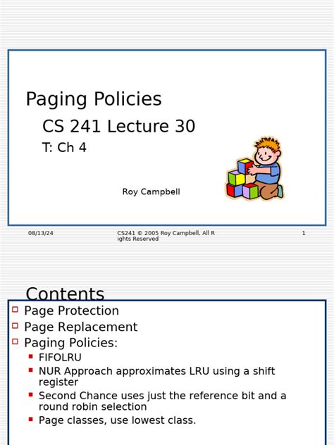 30paging Policies Pdf Computer Data Storage Operating System Technology