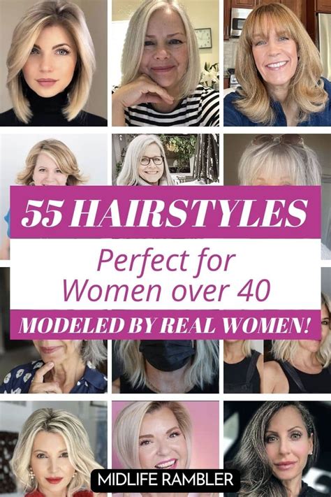 55 Flattering Haircuts And Hairstyles For Women Over 40 Midlife Rambler