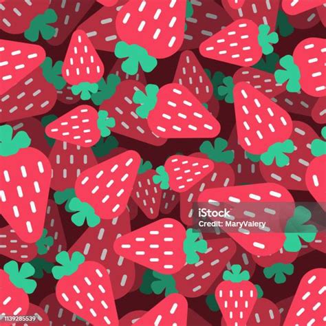 원활한 딸기 패턴입니다 베리 배경입니다 여름 질감입니다 벡터 장식품 0명에 대한 스톡 벡터 아트 및 기타 이미지 0명 과일 귀여운 Istock