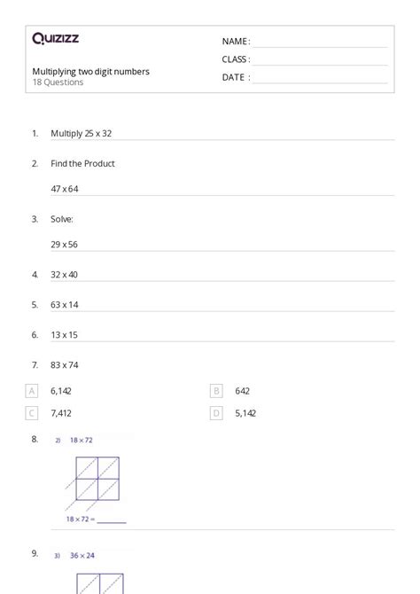 50 Two Digit Numbers Worksheets For 6th Class On Quizizz Free