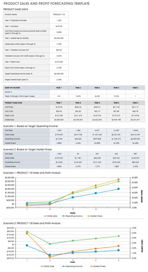 Profit Forecast Template
