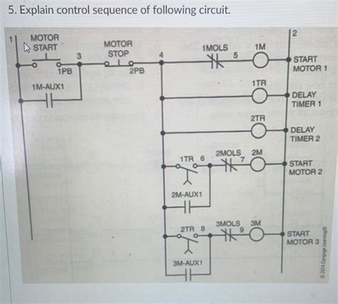 Solved 5 Explain Control Sequence Of Following Circuit