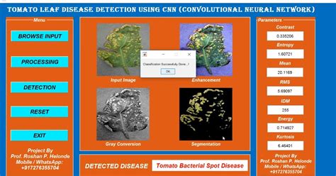 Tomato Leaf Disease Detection Using Cnn Matlab Project With Source