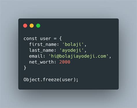 Freecodecamp On Linkedin The Differences Between Objectfreeze Vs Const In Javascript