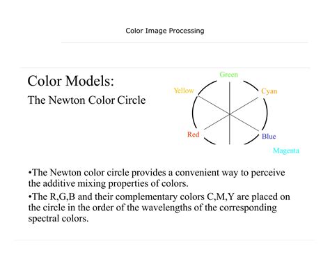 Digital Image Processing Color Processing Pdf