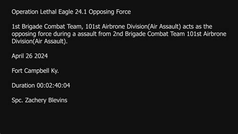 Dvids Video Operation Lethal Eagle 241 Opposing Force