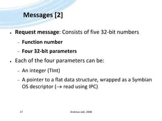 Symbian Os Client Server Framework Pptx
