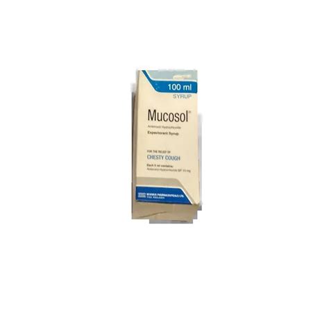 Mucosol 100 Ml Syrup Beximco Pharmaceuticals Online Pharmacy Osudpotro