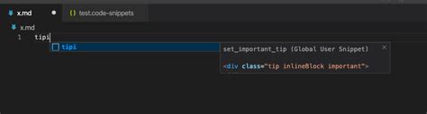 User Snippets Don T Work On Markdown Files Issue Microsoft Vscode GitHub
